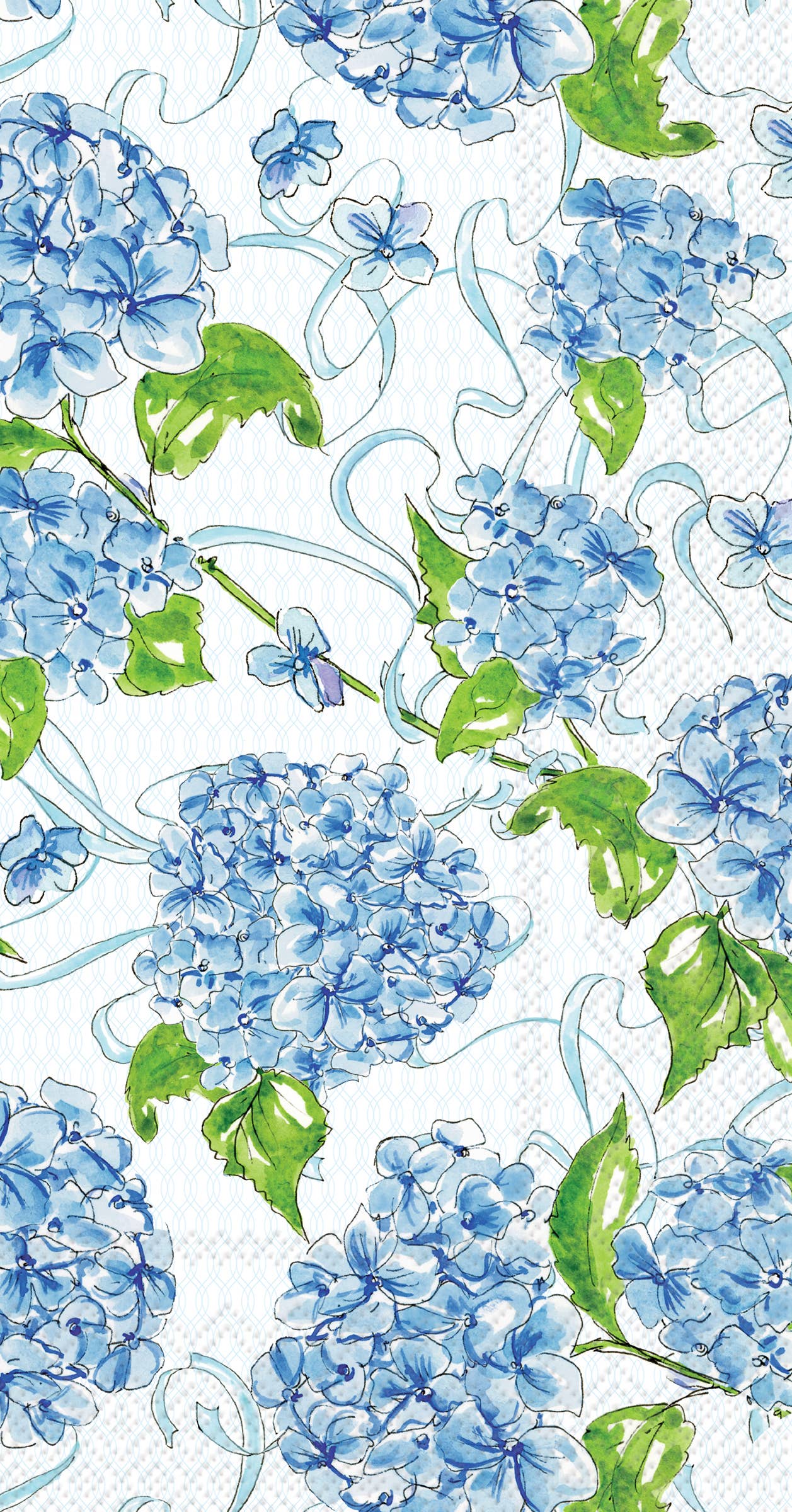 Paper Guest Towels - Hydrangea Allover – Avriett House, Home & Gift Store