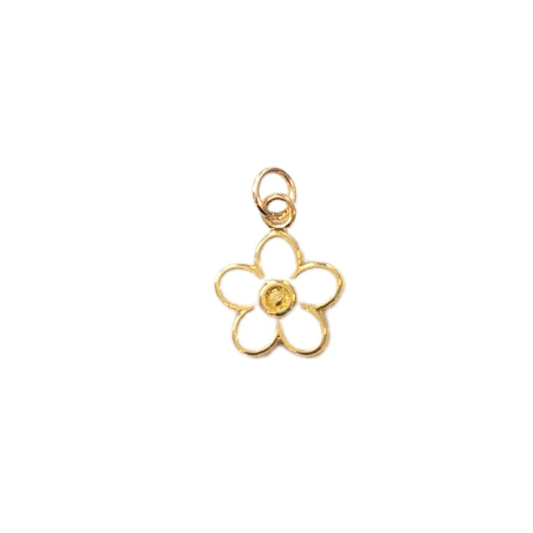 White Flower Charm – Avriett House, Home & Gift Store